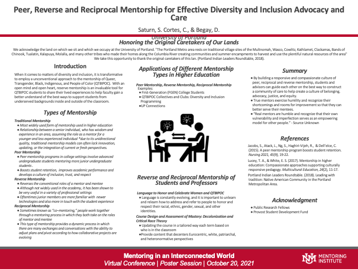Conference Poster Presentation - UNM Mentoring Institute